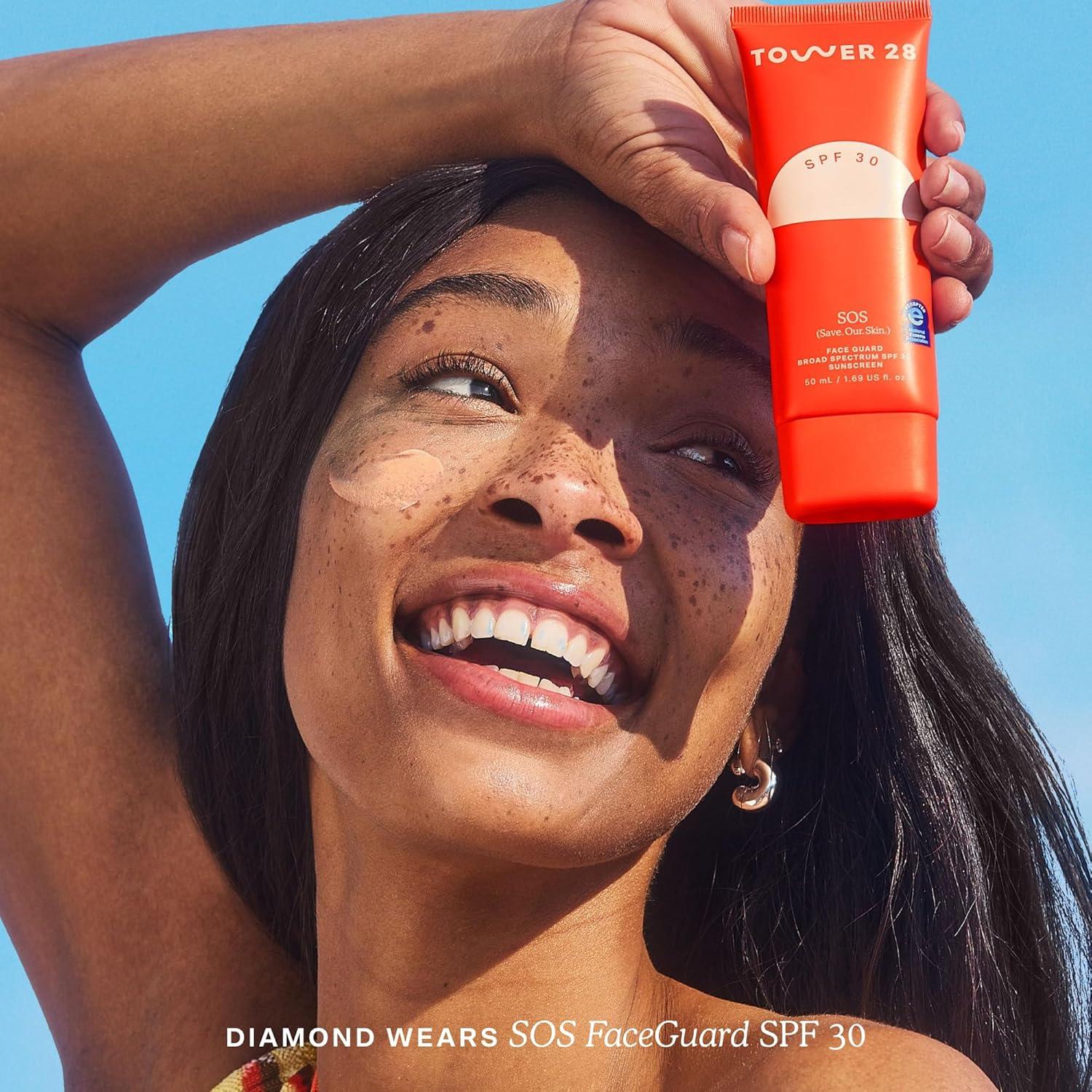 Tower 28 SOS FaceGuard SPF 30 – Broad Spectrum Mineral Sunscreen for ...
